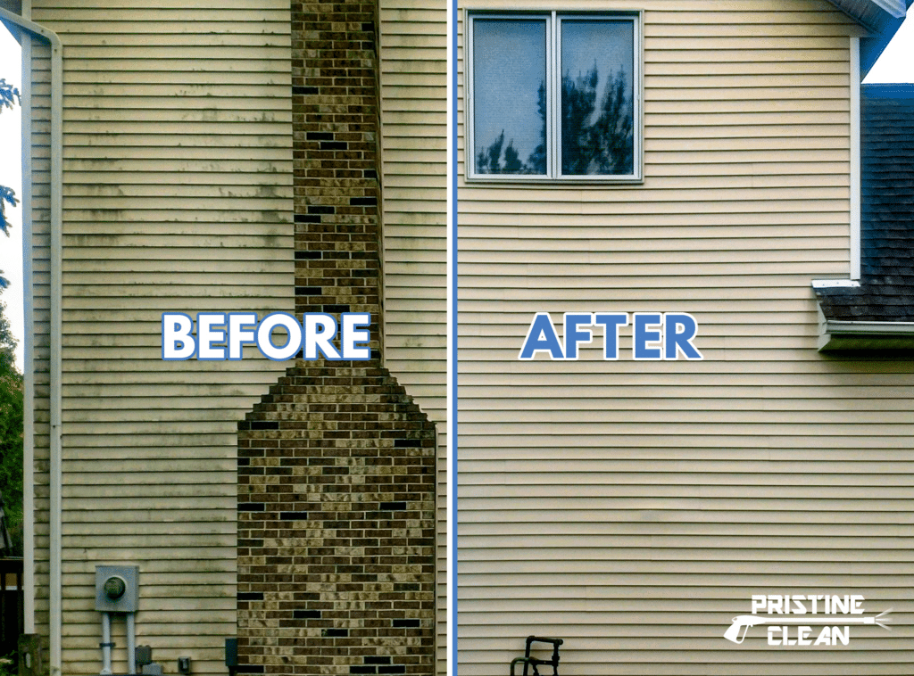 Pressure Washing Before and After Cleveland | Pristine Clean
